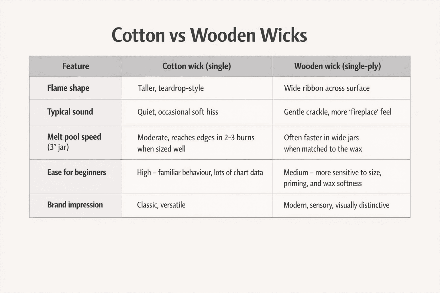 Understanding Different Types of Candle Wicks - DIY products 101