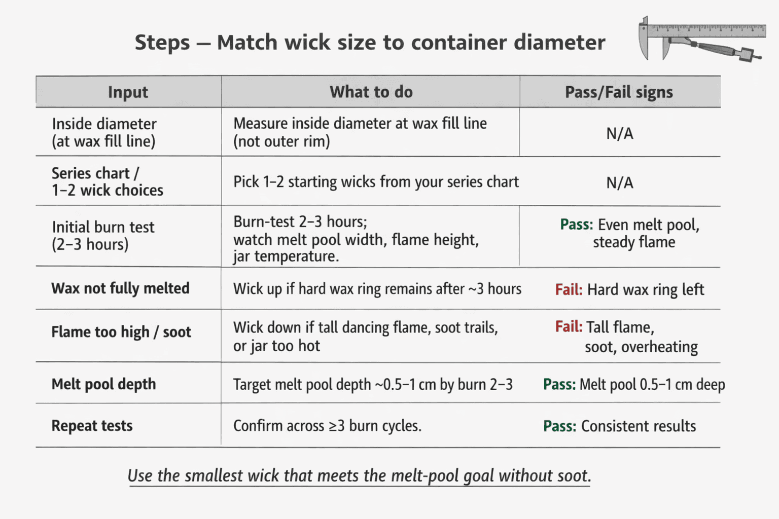 How to Choose the Right Wick for Your Candle (With Tested Sizing Rules ...
